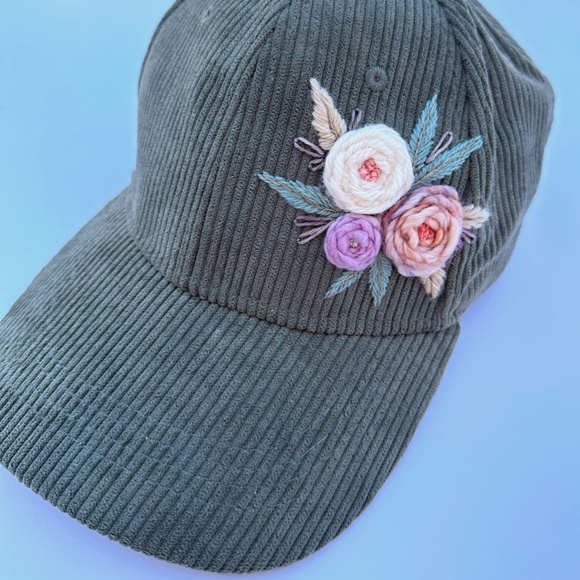 Allison Kizer Designs | Accessories | Corduroy Baseball Cap Hand ...